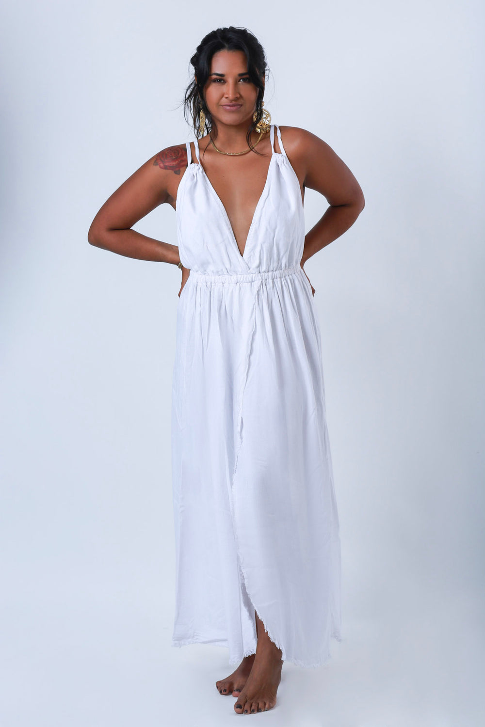 Tulum Dress – Boho Chic Linen Maxi Dress with Relaxed Fit – Estelar ...